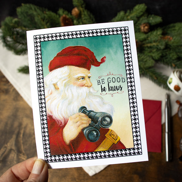 Funny Santa Claus Christmas Greeting Card - Sunshine and Ravioli