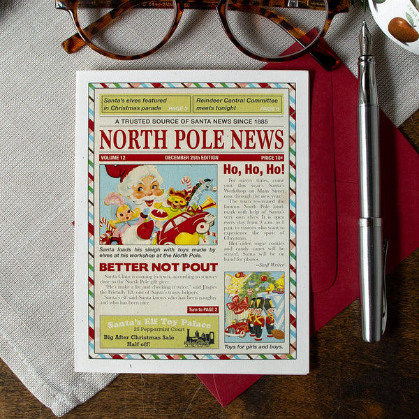 Christmas Cards - Boxed Set of 8 Cards and Envelopes - The North Pole ...