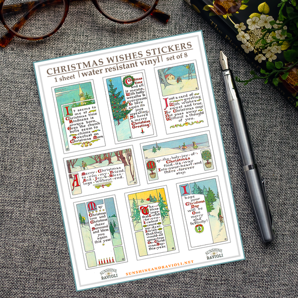 Christmas Wishes Sticker Sheet - Sunshine and Ravioli