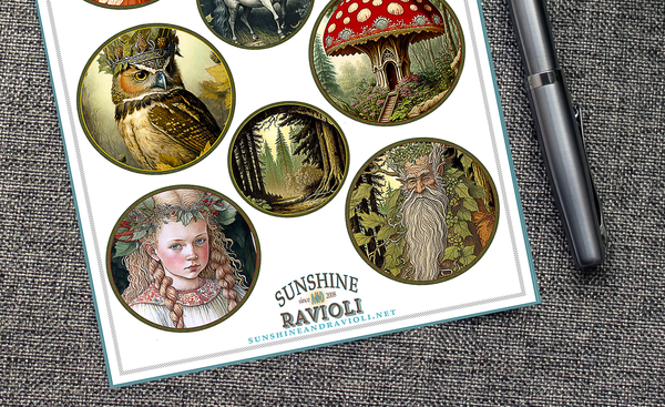 Forest Folk Sticker Sheet - Sunshine and Ravioli