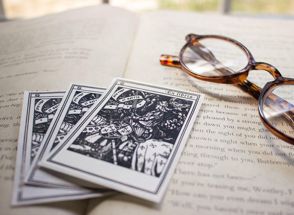 Medieval Knight on Horse Bookplates - Sunshine and Ravioli